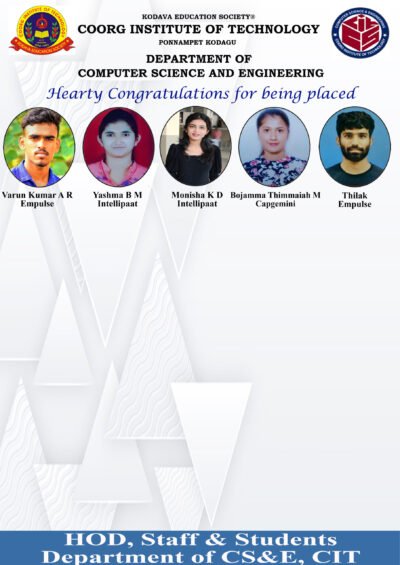 Computer Science & Engineering - Coorg Institute of Technology